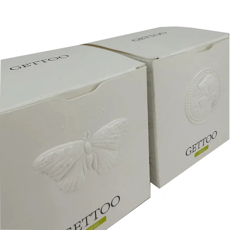 Unique Design Elegant White Gloss Specialty Paper Textured Colorless ...