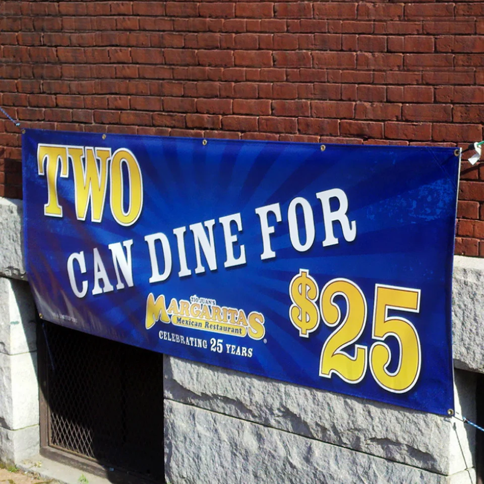 Custom Streamer Roadside Banners - Advertising Mesh Fence