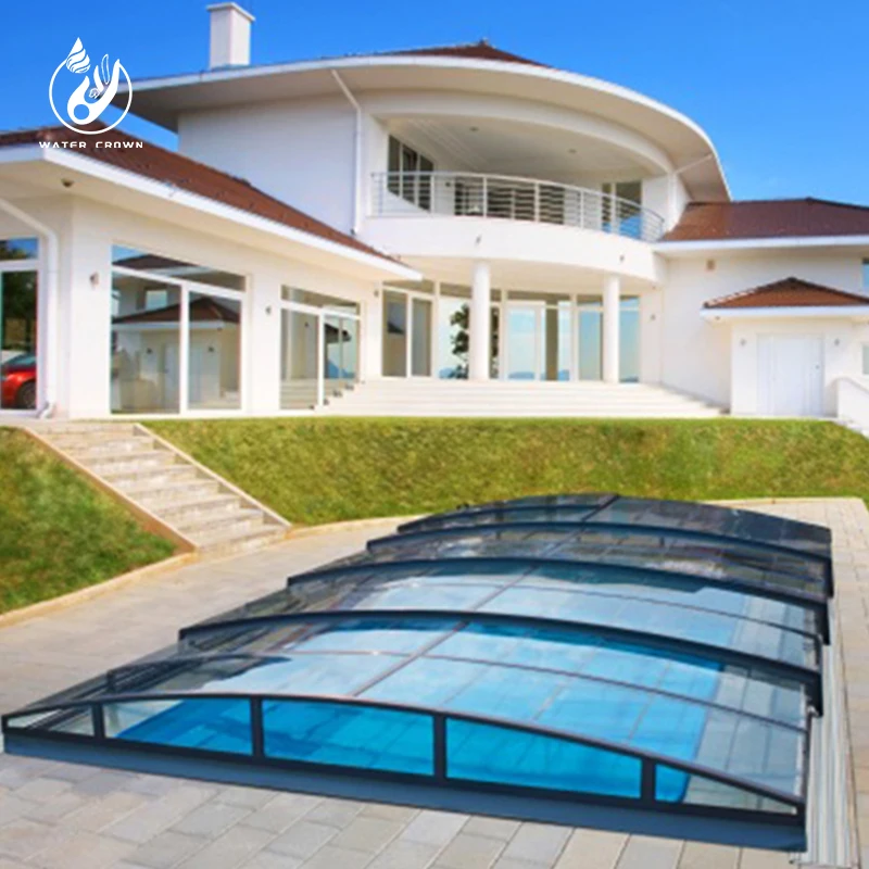 High Quality Telescopic Swimming Pool Enclosure Pc Sheet Pool ...