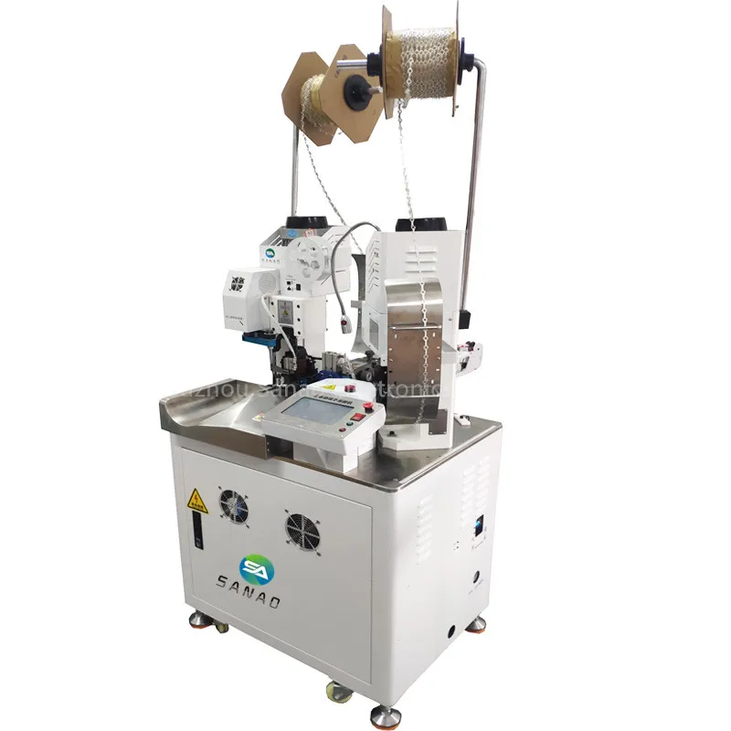 SA-ST100 Fully Automatic Double-head Molex JST TE Terminal Crimping ...