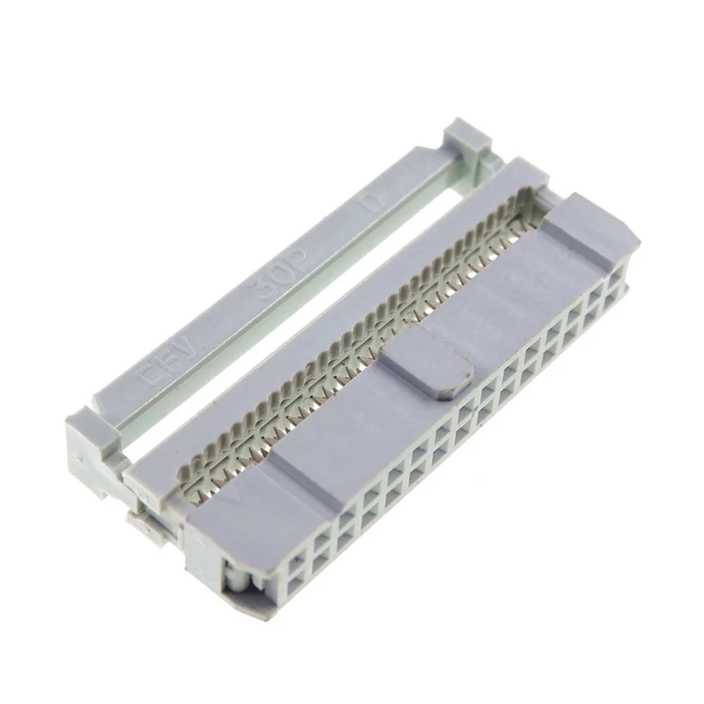 Fc/idc Socket 2.54mm Pitch 1.27 Mm Ribbon Cable Connector 6p/8/10/14/16 ...