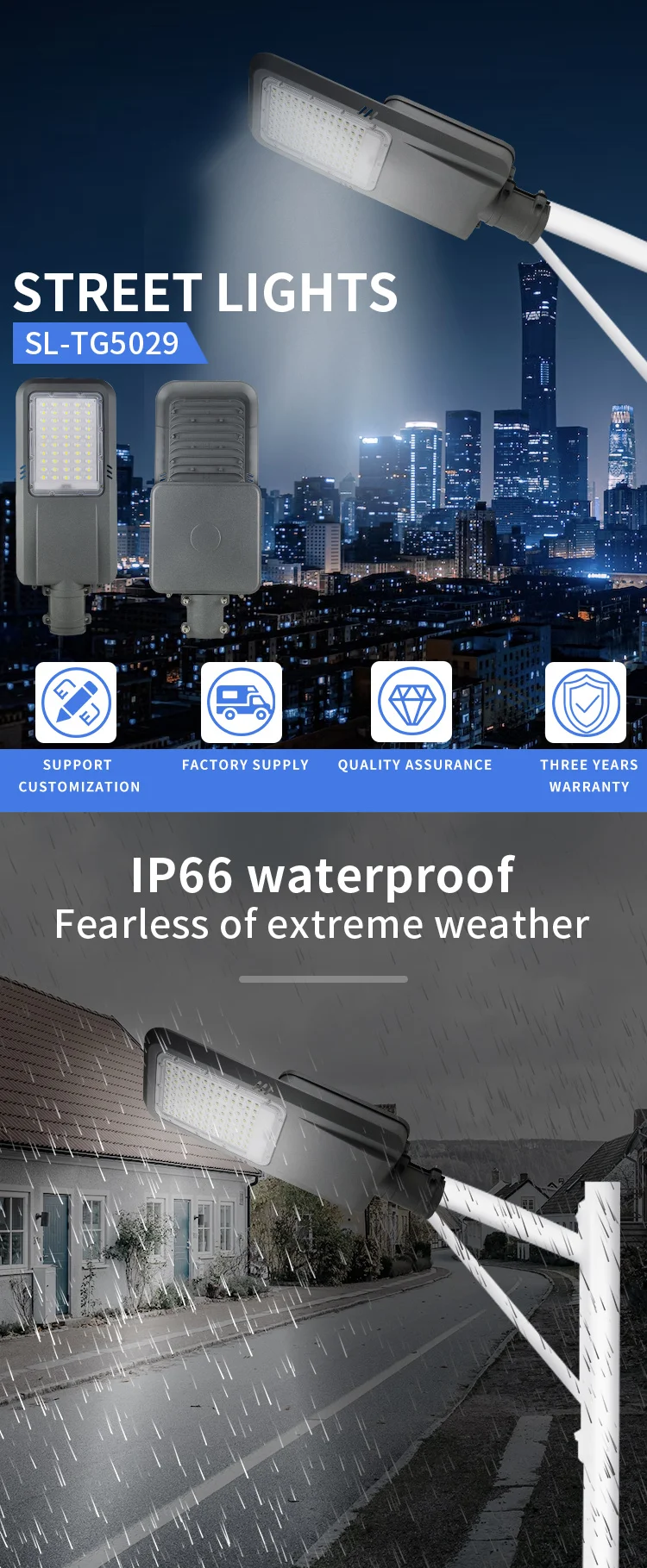 Smart Street Lighting Control System Outdoor Area Road Streetlight 50 ...