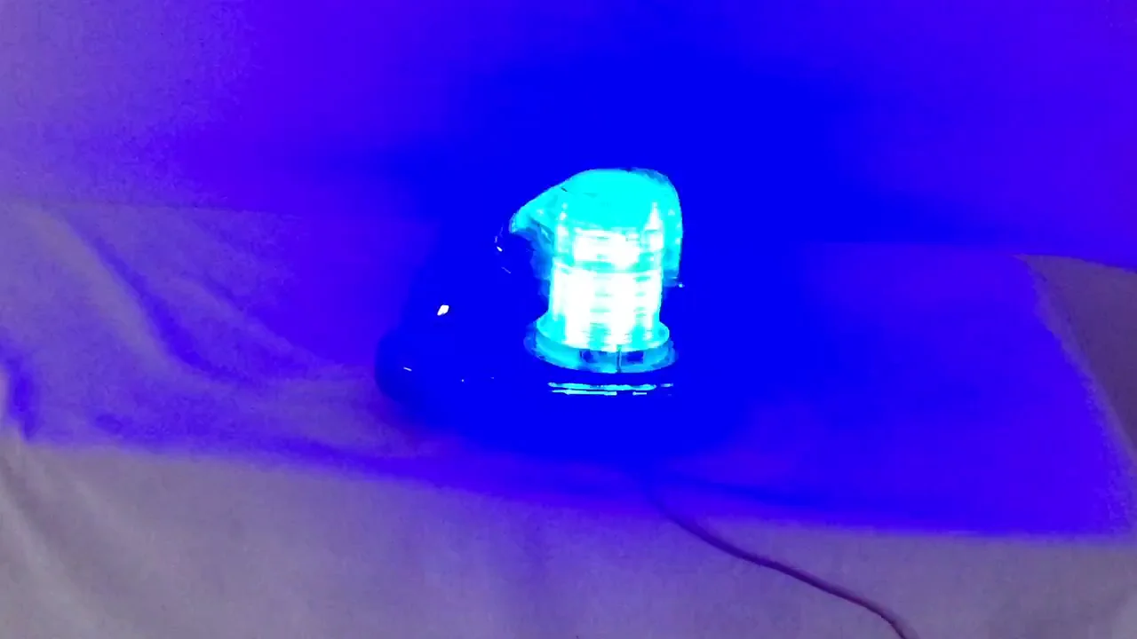Blue Led Warning Car Emergency Safety Flashing Led Light Rotating ...