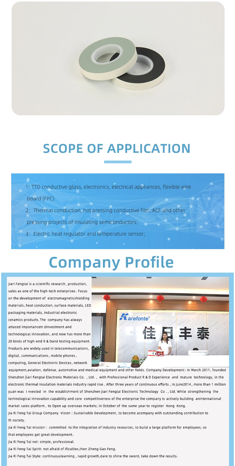 0.3mm Thick Silicone Rubber ACF Bonding Tape Anisotropic Conductive ...