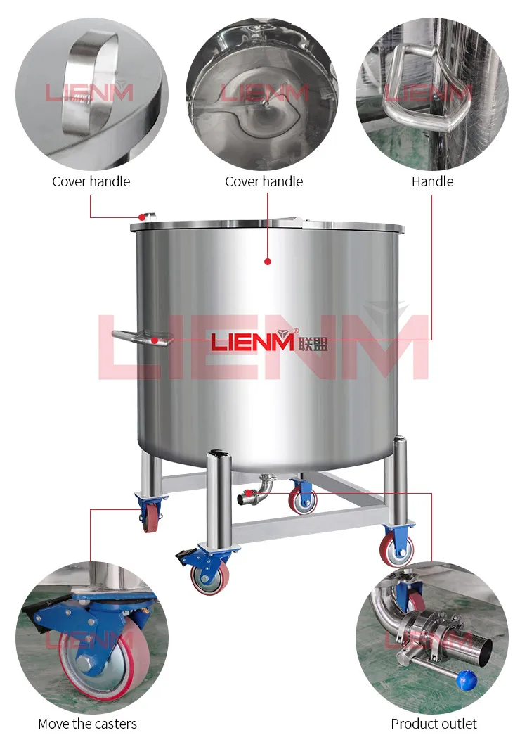 1000 Litre Mixing Tank - Stainless Steel Perfume Storage