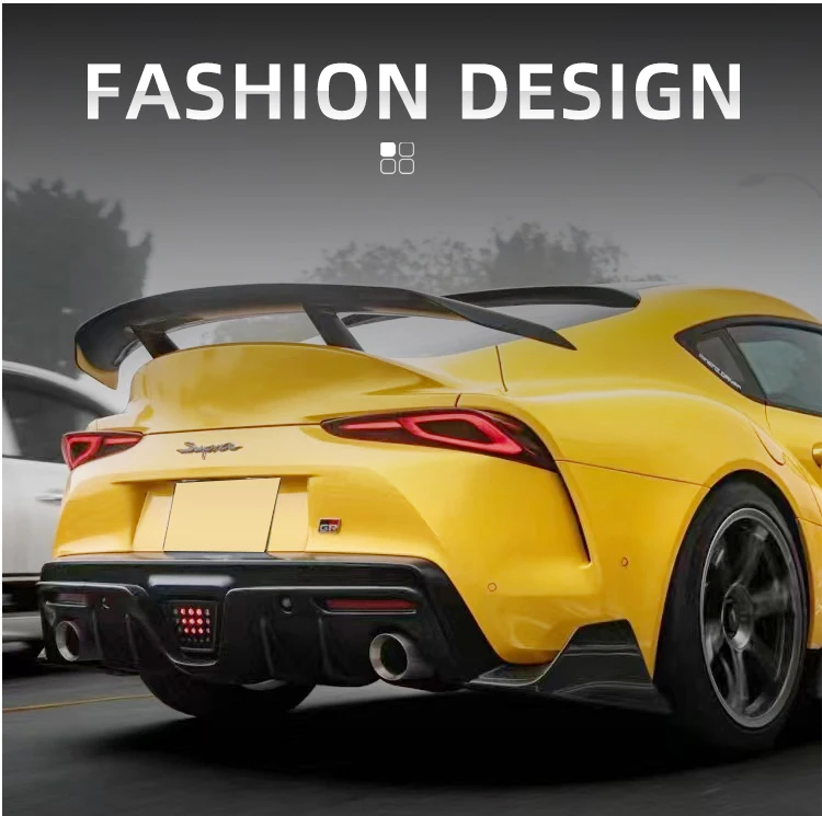 Aimgain Type GT Trunk Lip Carbon Fiber Rear Spoilers for Toyota Supra ...