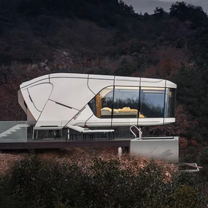 Commercial Apple Cabin Mobile Eco Space Capsule House Office Building ...