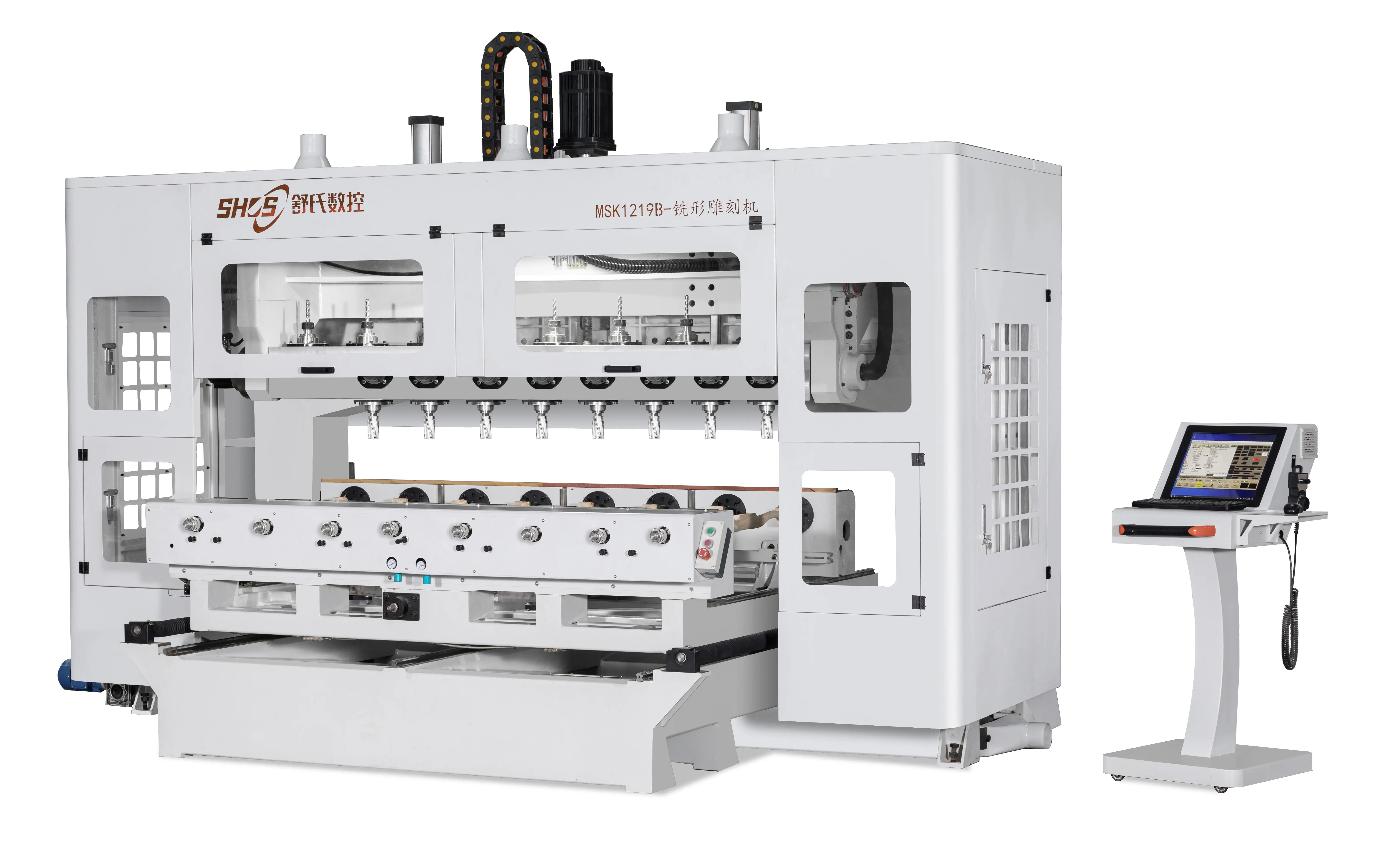 8 Spindles Compound Mill Lathe - High Efficiency Woodworking Machine