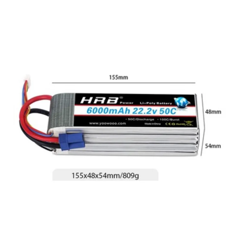 Hrb 6s 6000mah 50c Lipo Battery For Rc Car Airplane Drone Toys - Buy Hrb 6s 6000mah 50c Lipo ...