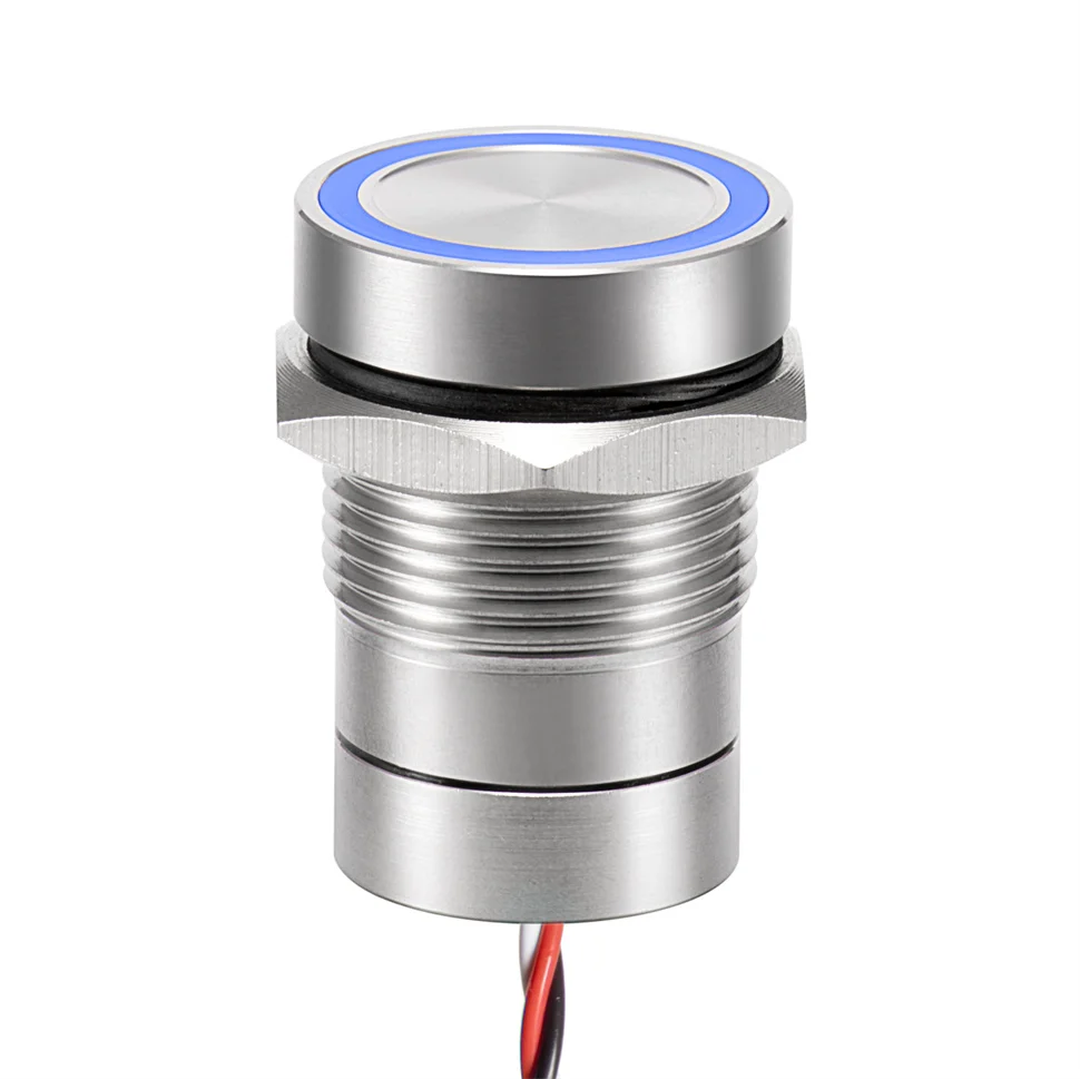 25mm High Power Light Push Button with LED Emergency Push Button Switch ...