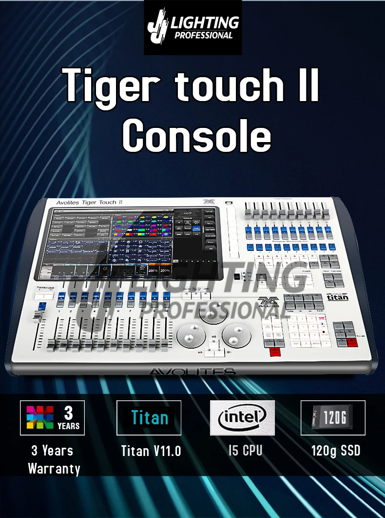 Professional Disco Party Stage Lighting Console Night Club Tiger Touch ...