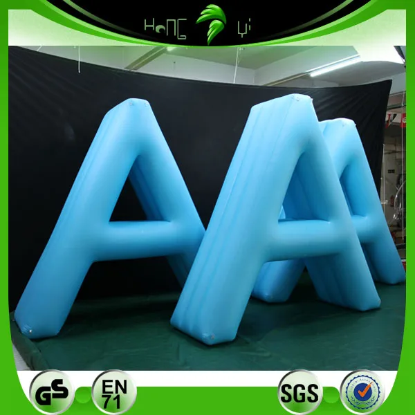 Standing Inflatable Custom Letters Blue Inflatable Alphabet - Buy ...