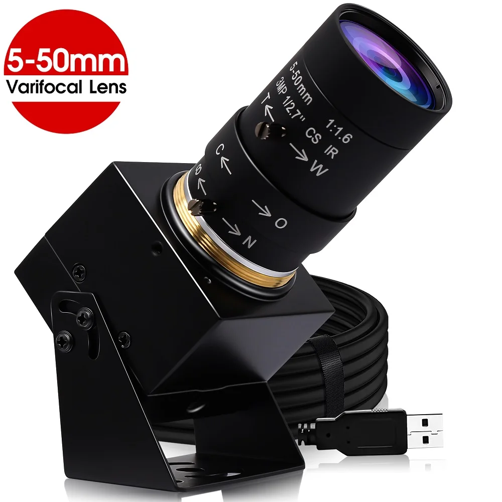 Elp 8mp 10x Zoom Usb Webcam Cmos Imx179 Cs 5-50mm Usb Camera Free ...
