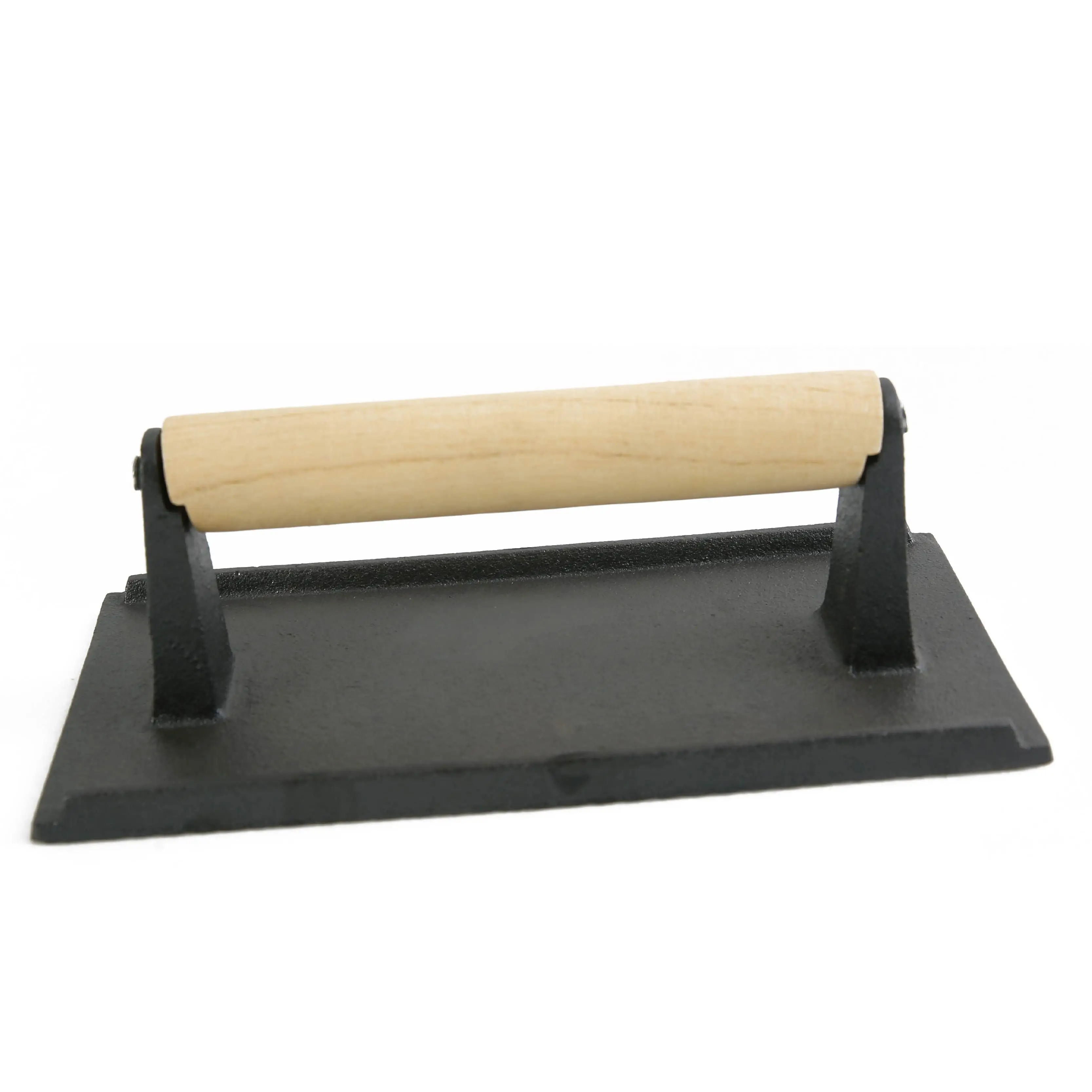 Cast Iron Heavy-weight Grill Presses Bacon Press With Wooden Handle ...