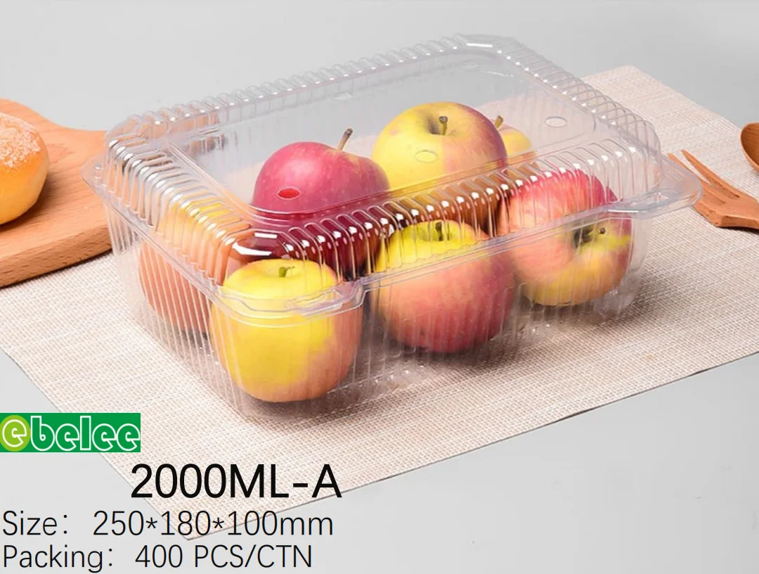 Fruit And Vegetable Packaging Box Apple Container Small Ps Pet Clear ...