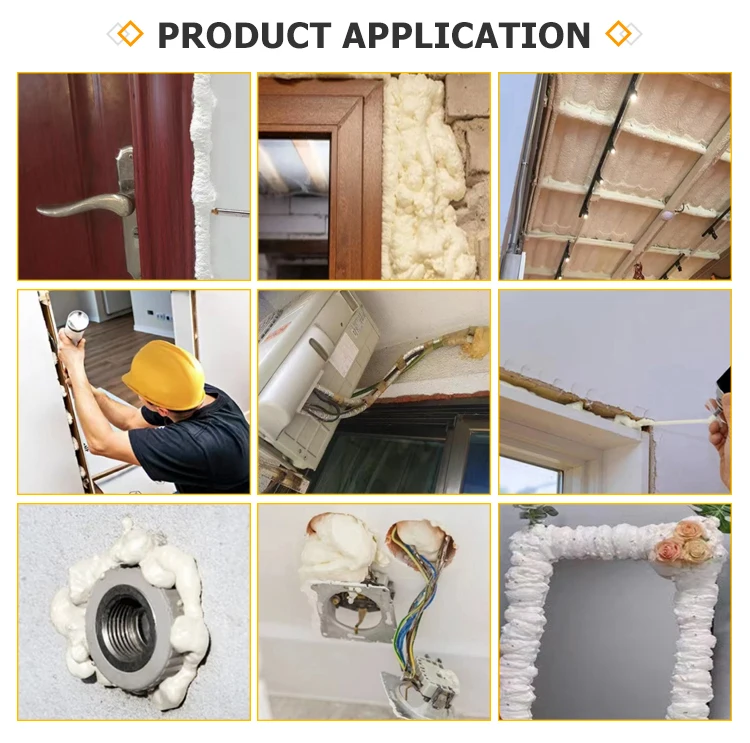 Large Expansion Pu Polyurethane Pu Foam Sealant For Door Insulation - Buy Polyurethane Foam ...