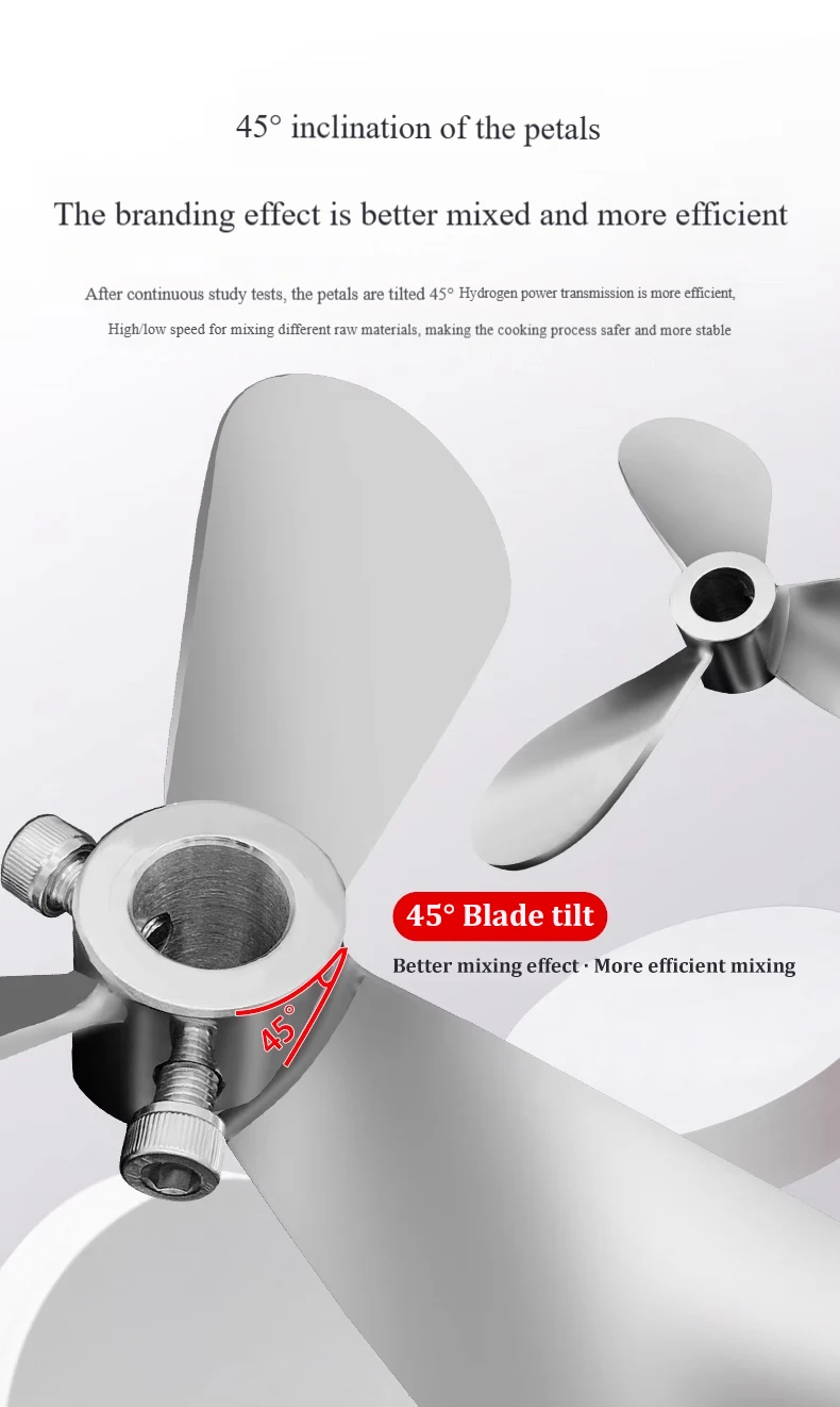 304 Stainless Steel Mixing Blade Wind Blade Three Impeller Dispersion Disk Water Drop Shape ...
