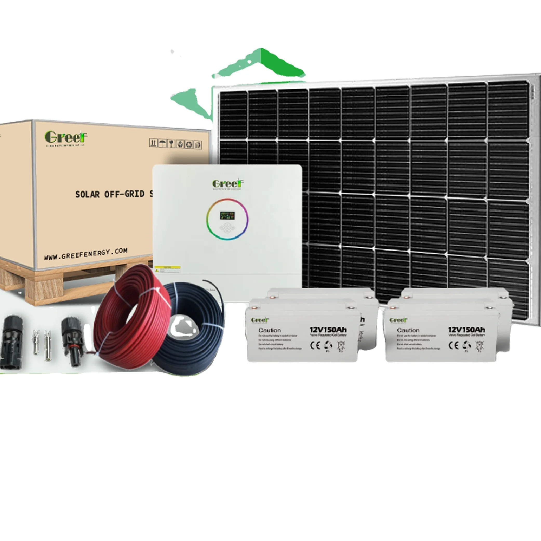 10kw Mppt Charge Controller Solar System With Monocrystalline Silicon ...