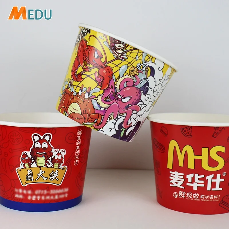 Movie Popcorn Bucket Pla Popcorn Bucket Animated /fried Chicken Bucket ...