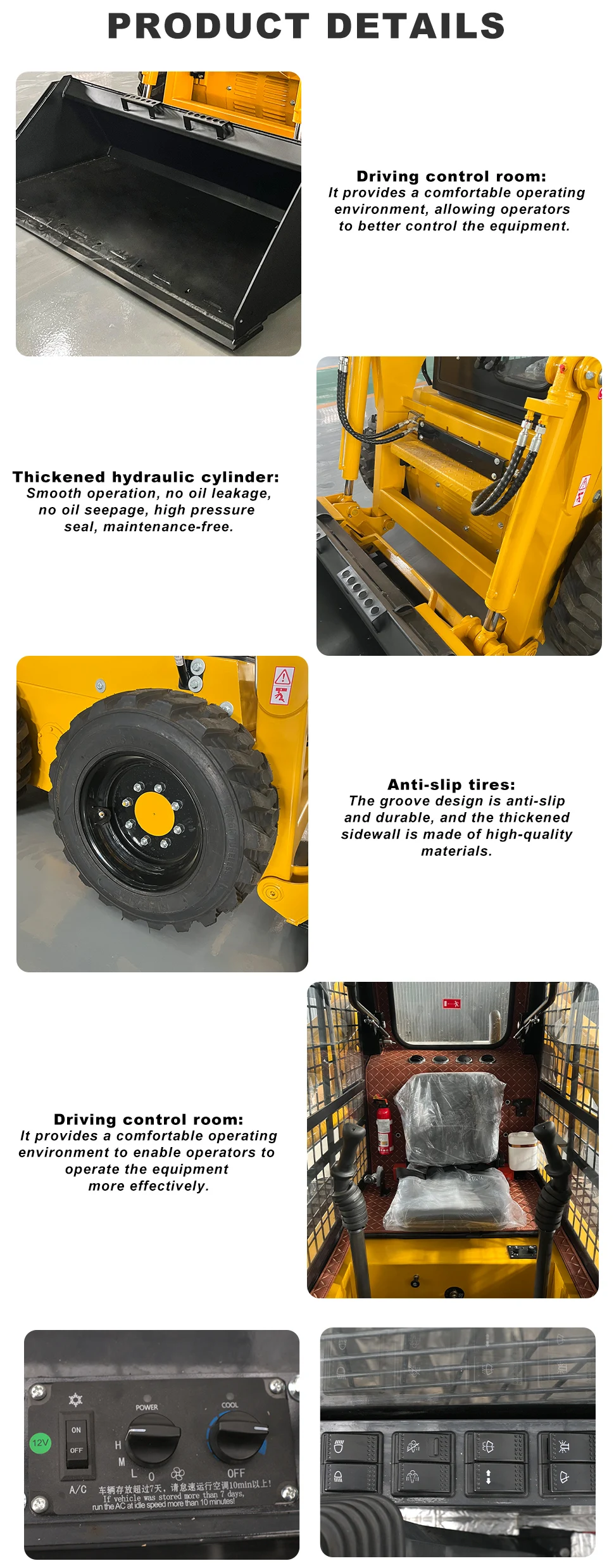 Chinese Track Steer Loader Crawler Skid Track Loaders 850kg With ...