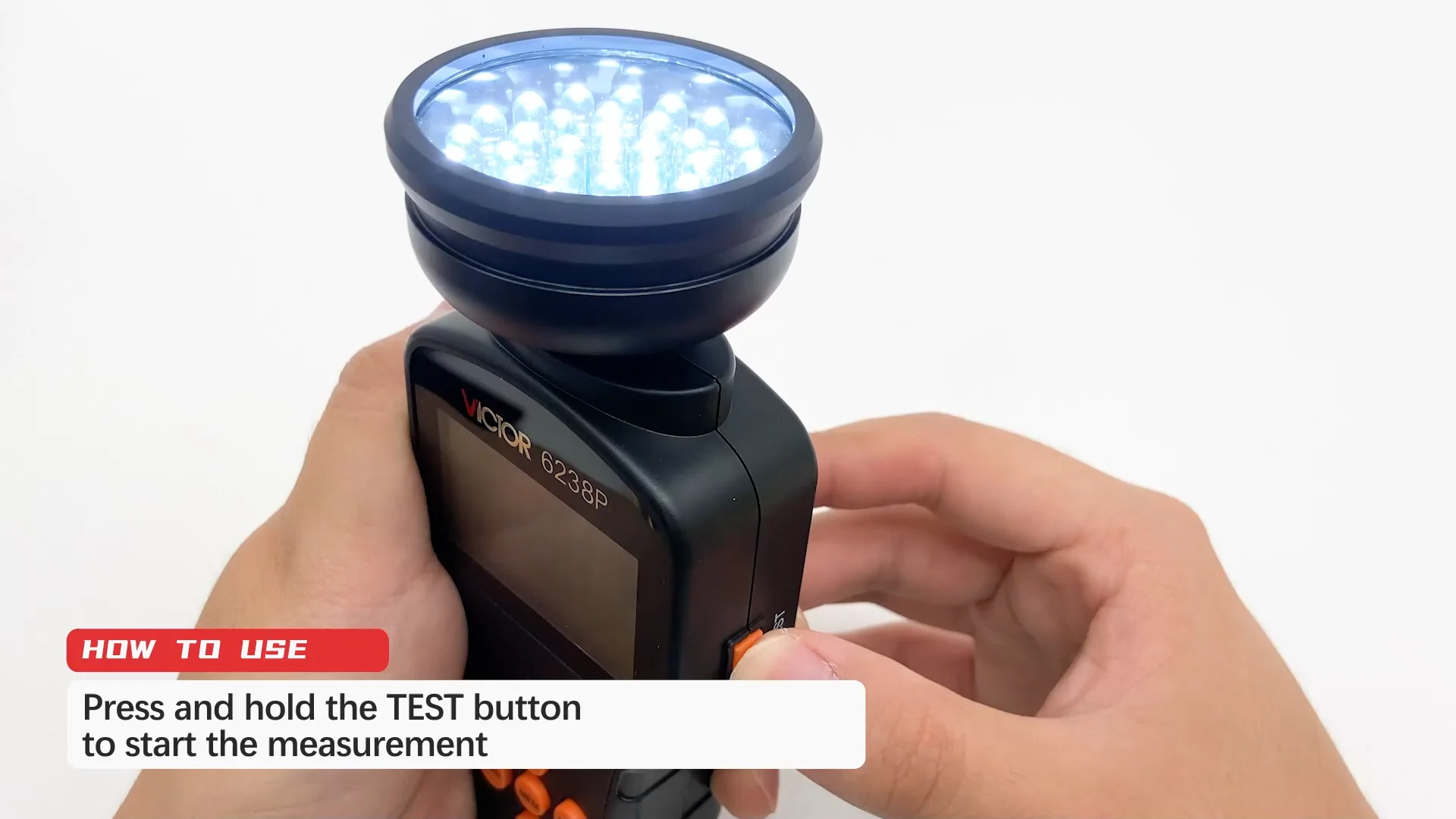 Ruoshui 6238p Rts Digital Stroboscope Tachometer Lcd Non-contact Flash ...