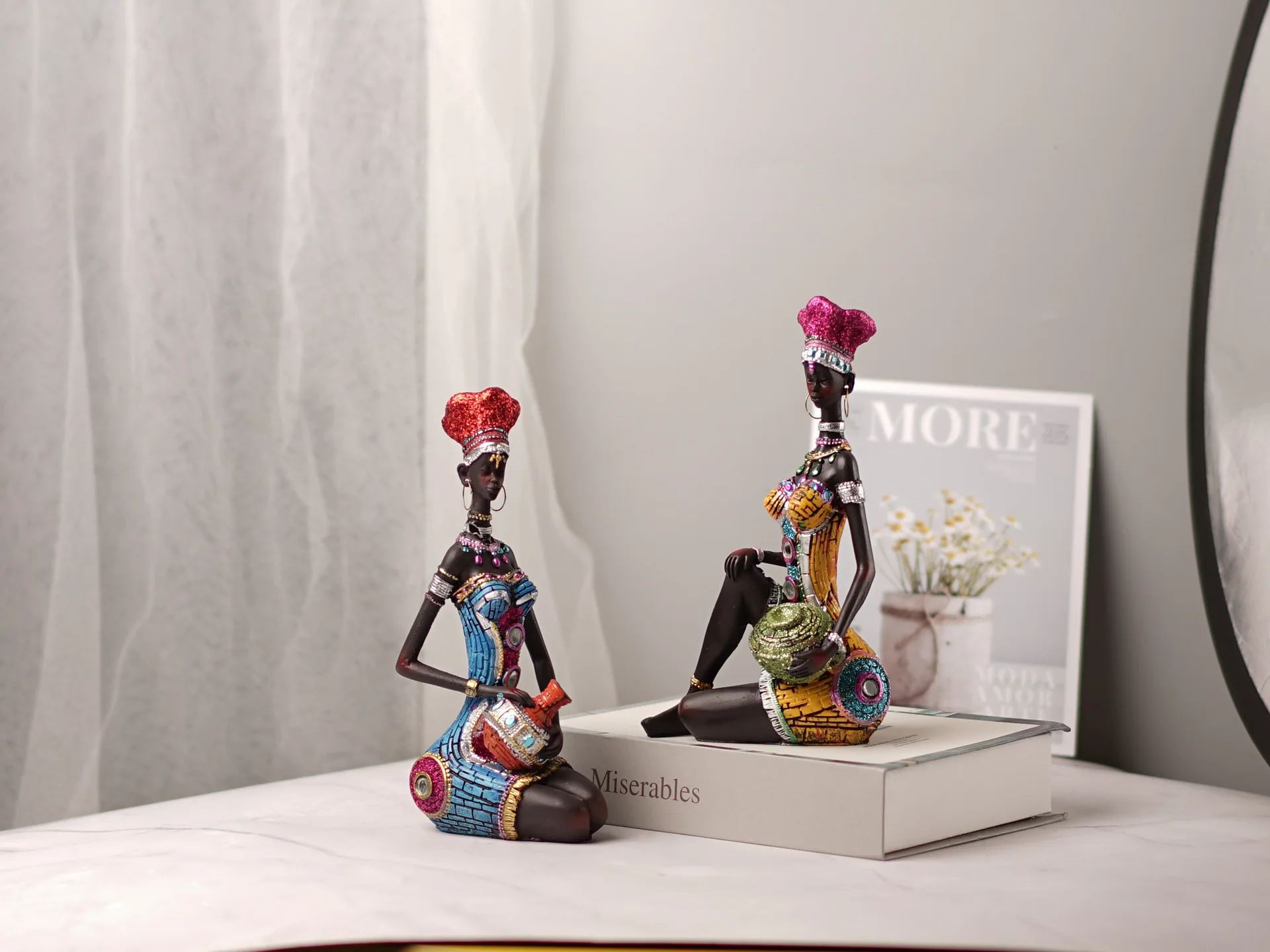 Creative European-Style Alien Character Sculpture African Black ...