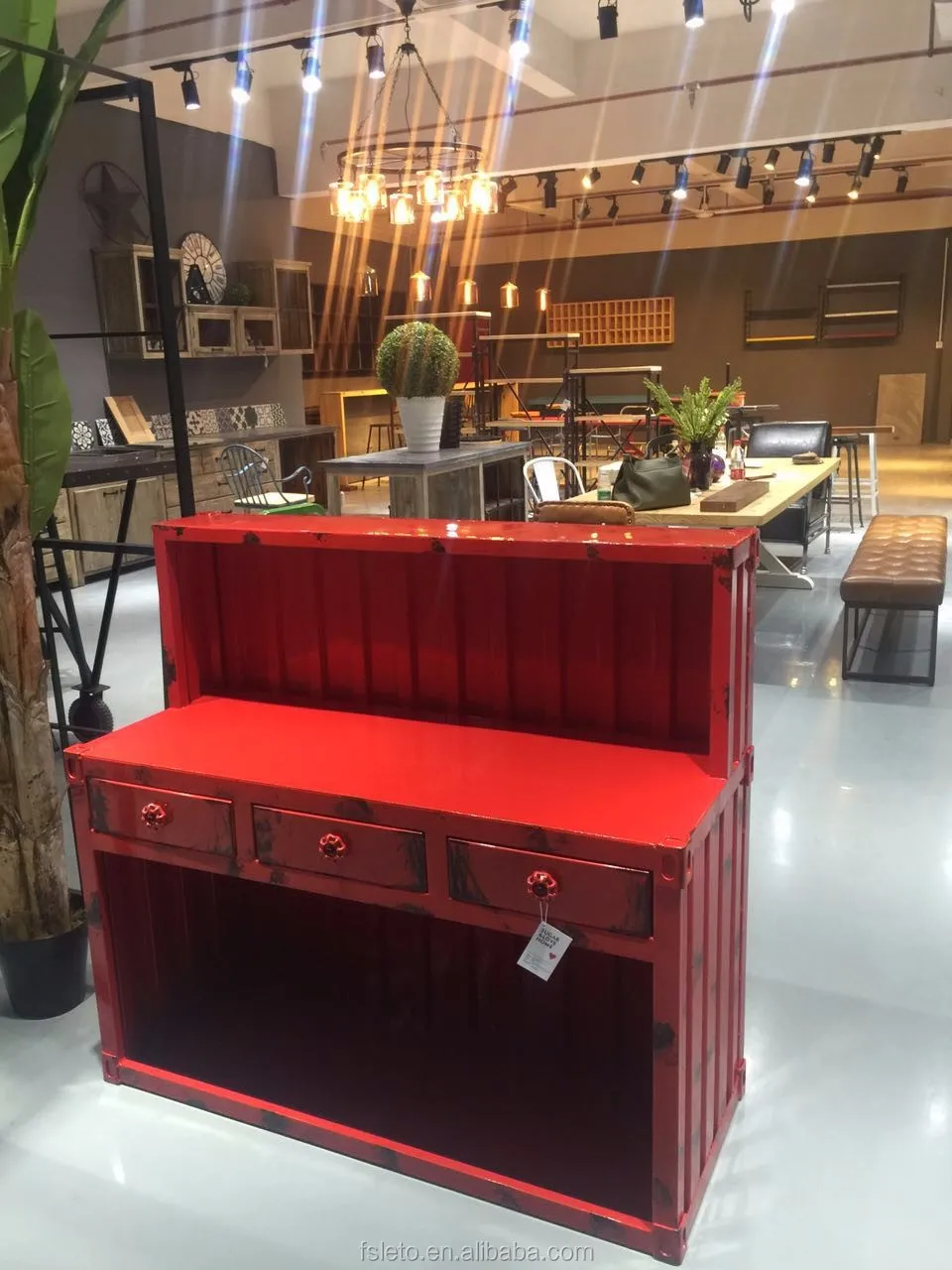 Shipping Container Furniture Reception Desk With Wheels - Buy Reception ...
