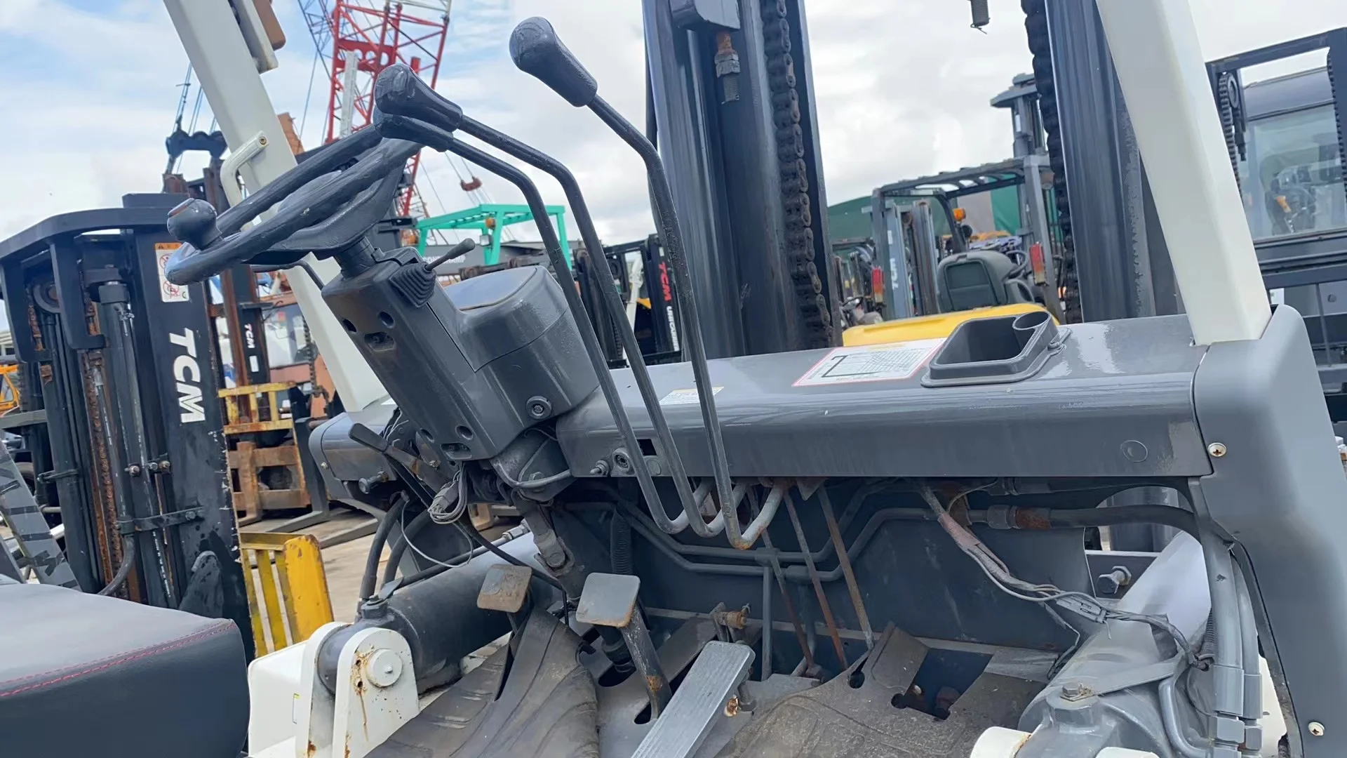 Used Tcm 7 Ton Diesel Engine In Good Condition Second Hand Forklift For ...