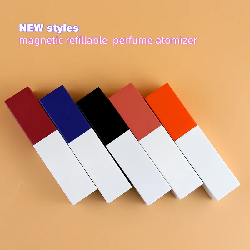 Empty Magnetic Case Perfume Atomizer Scent Clear Refill Spray Bottles ...