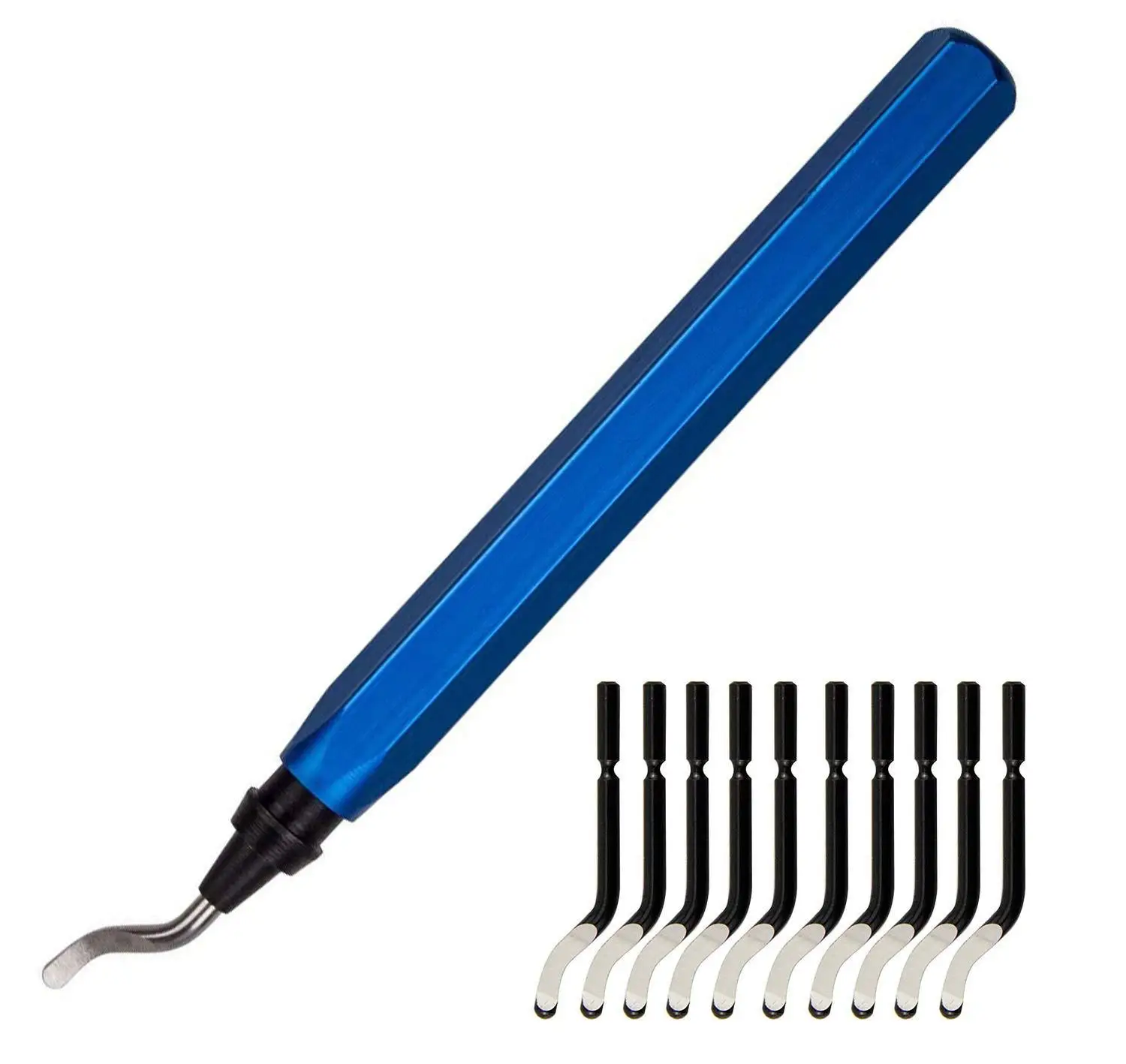 13072 Deburring Tool Kit Debur Knife With Pack Of 10 Bs1010 Deburring ...