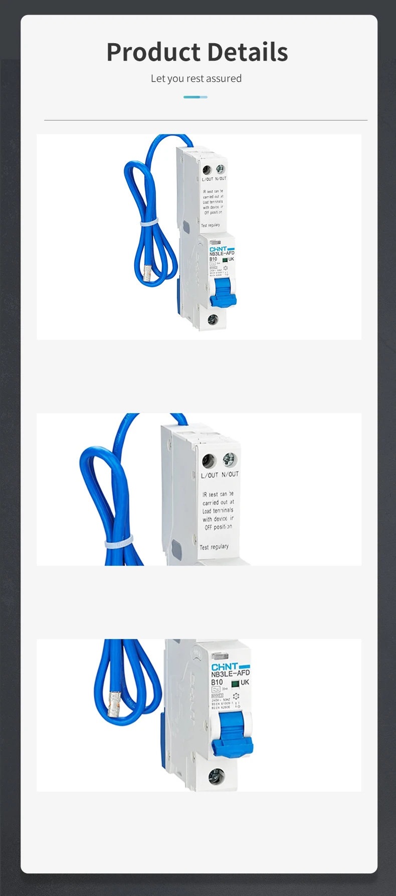 CHINT NB3LE-AFD Low Voltage Modular DIN Rail Products AFDD