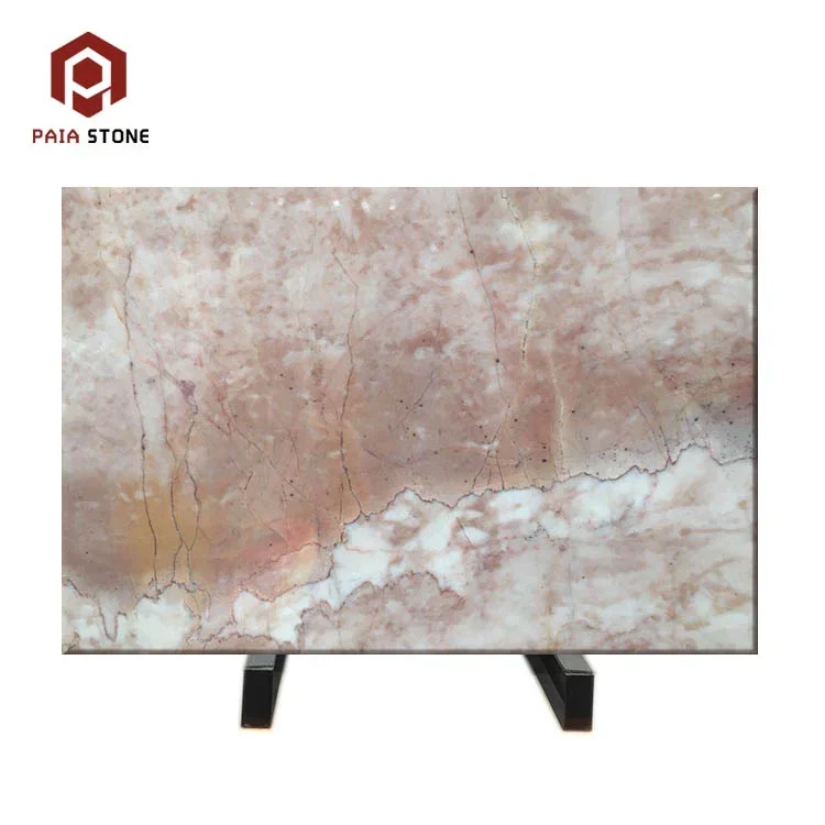 Natural Stone Cream Rose Marble Tiles For Interior Floor Wall,Polished ...