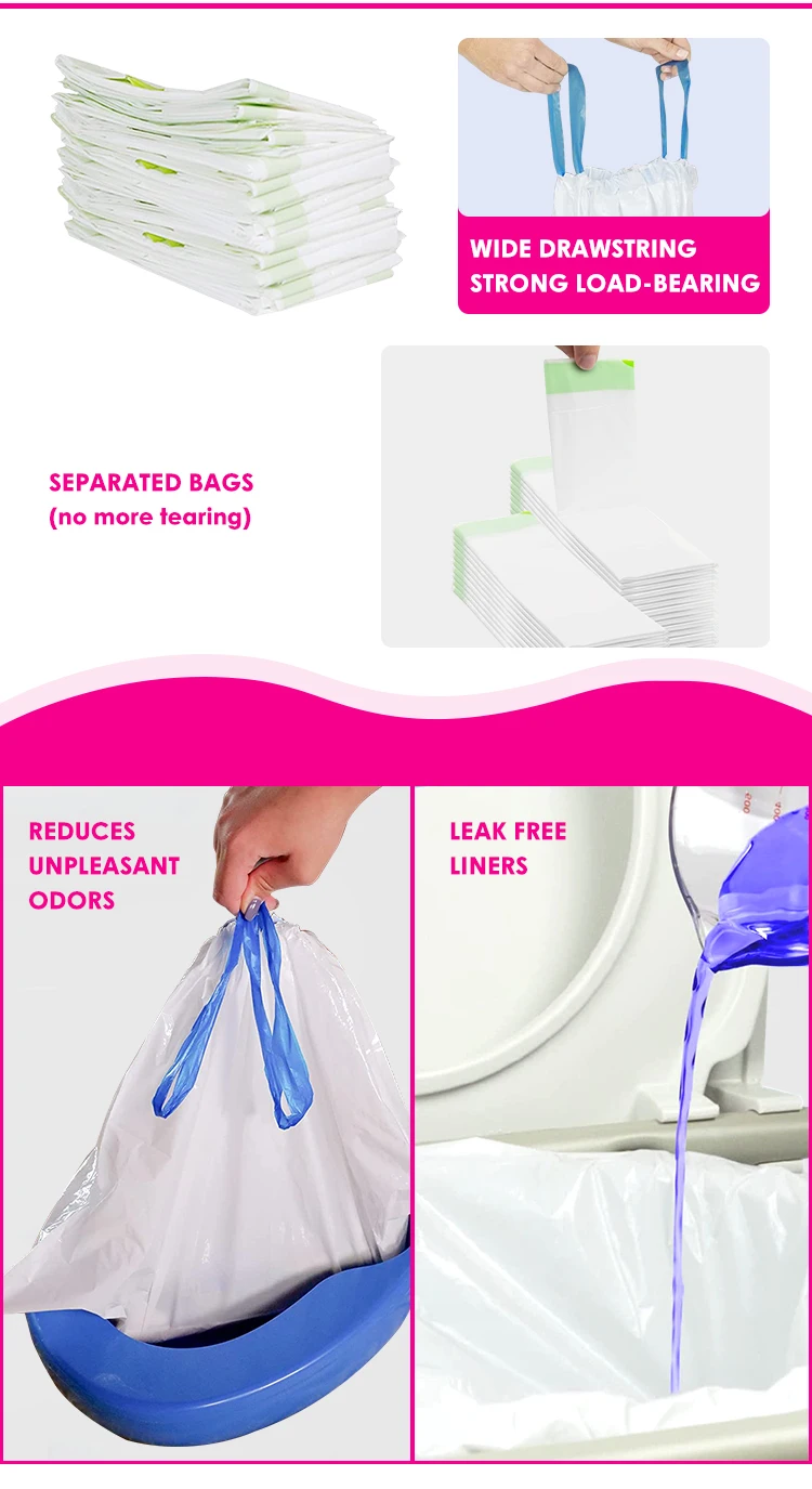 Emergency Urine Waste Disposal Bags with Absorbent Pads