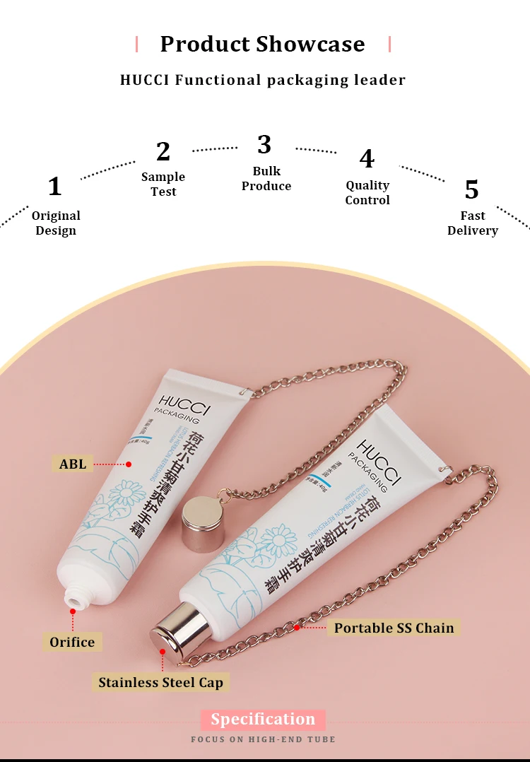 Cute Custom Cosmetic Aluminum Hand Cream Tube 30ml Abl Cosmetic Tube ...