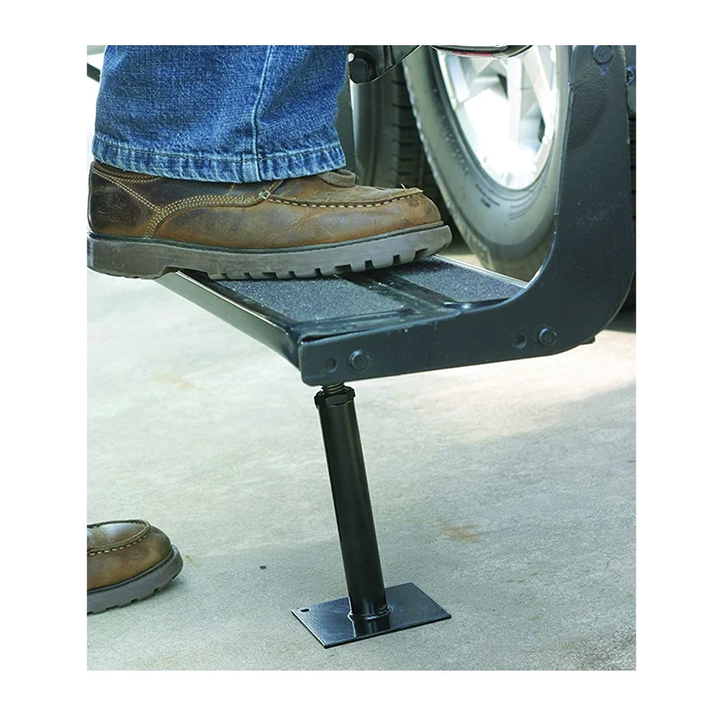 Adjustable Folding Solid Stance Camper RV Step Stabilizer Kit
