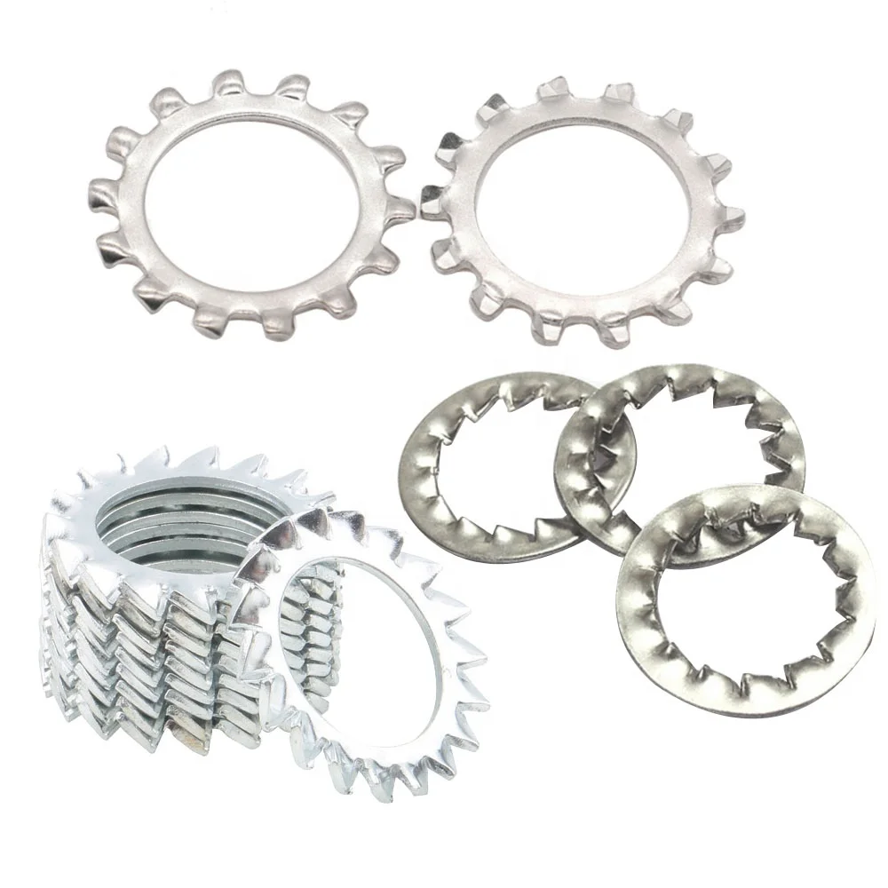 Stainless steel Serrated Lock Washers External Teeth Washer Toothed ...