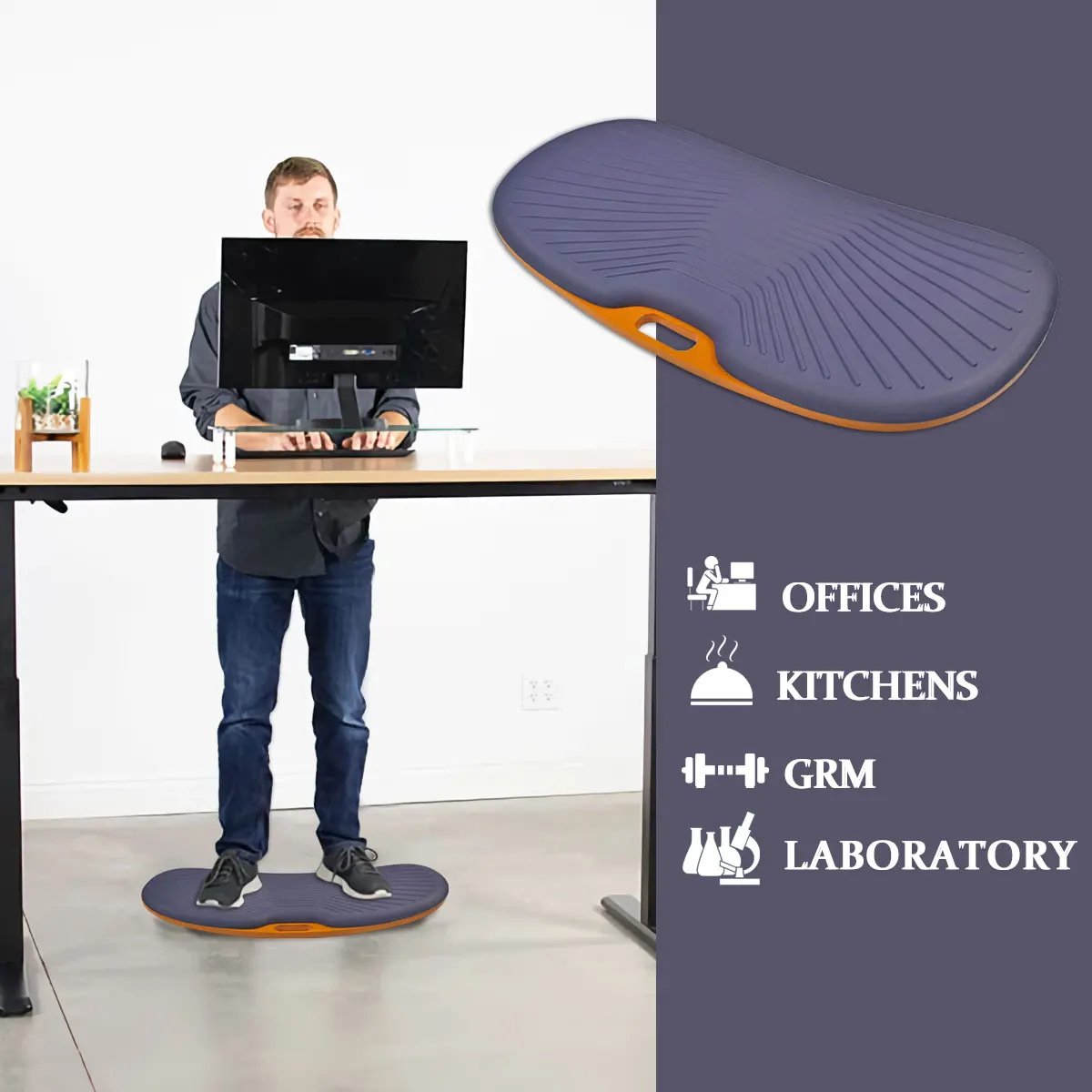 2022 Ergonomic Hardwood Wobble Balance Board with Ergonomic Design ...
