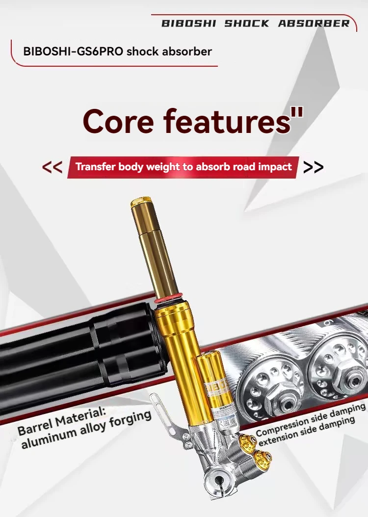 BIBOSHI GS6pro Front Shock Absorber 31 Core Installation with 395mm ...