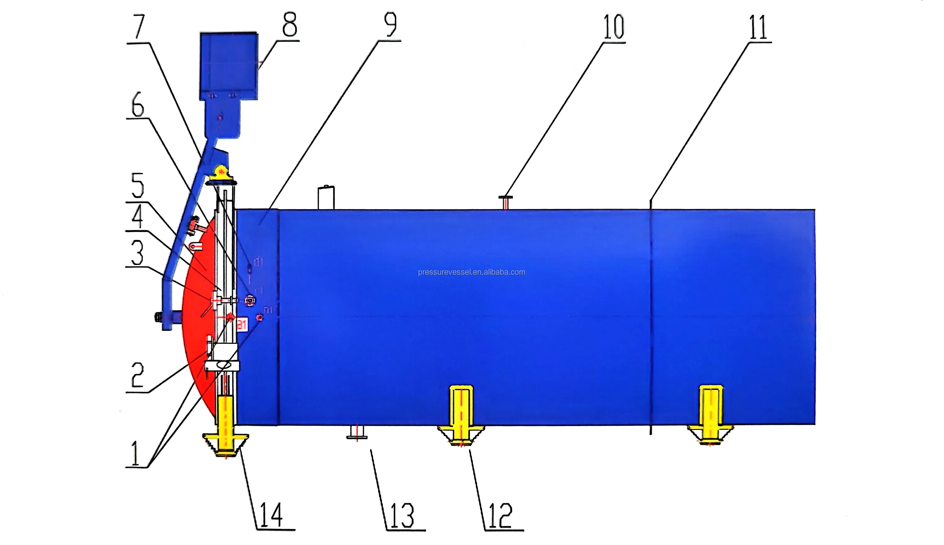 High Pressure Steam Autoclave for Customized Curing