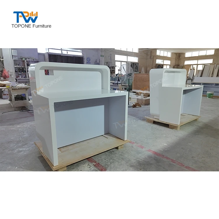 Luxury Acrylic Small Airport Reception Desk Design