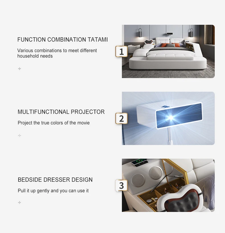 Multifunctional Tatami Bed - Modern Minimalist Design