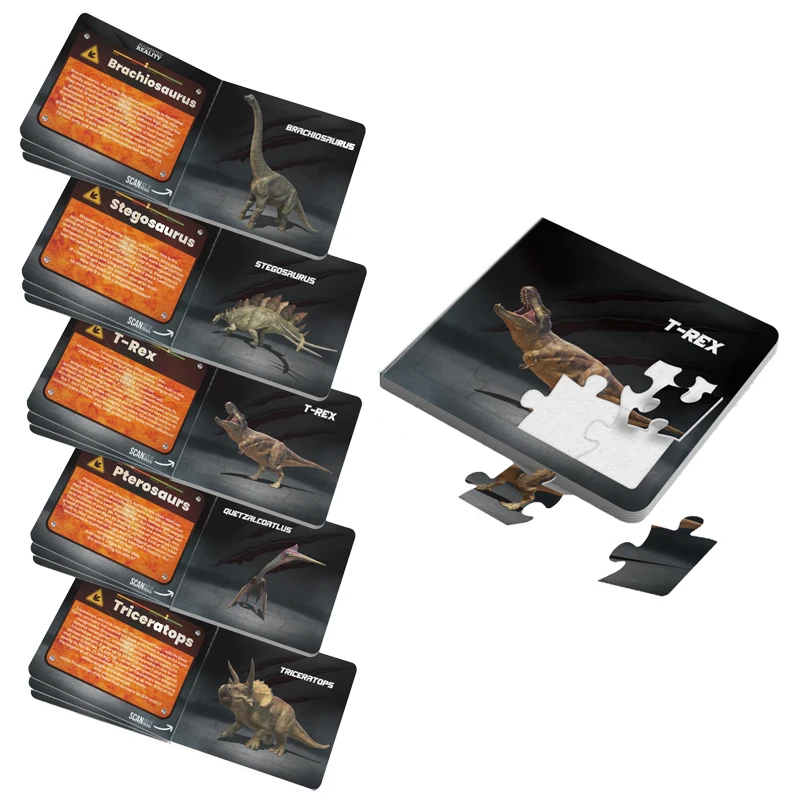 Alibaba.com: QS 2023 AR-controlled 3D dinosaur jigsaw puzzle game book ...