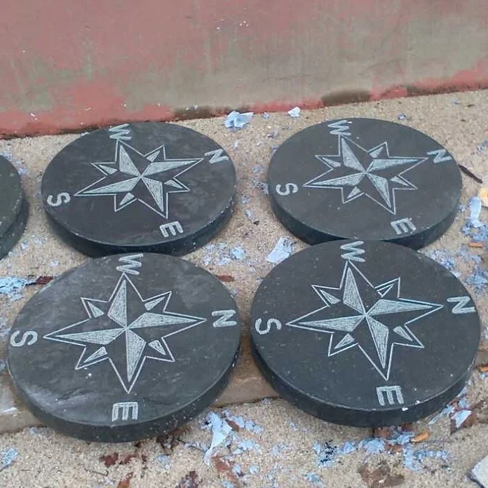 Paving Slabs Compass Paver Paving Stone Carved Decorative Carved ...