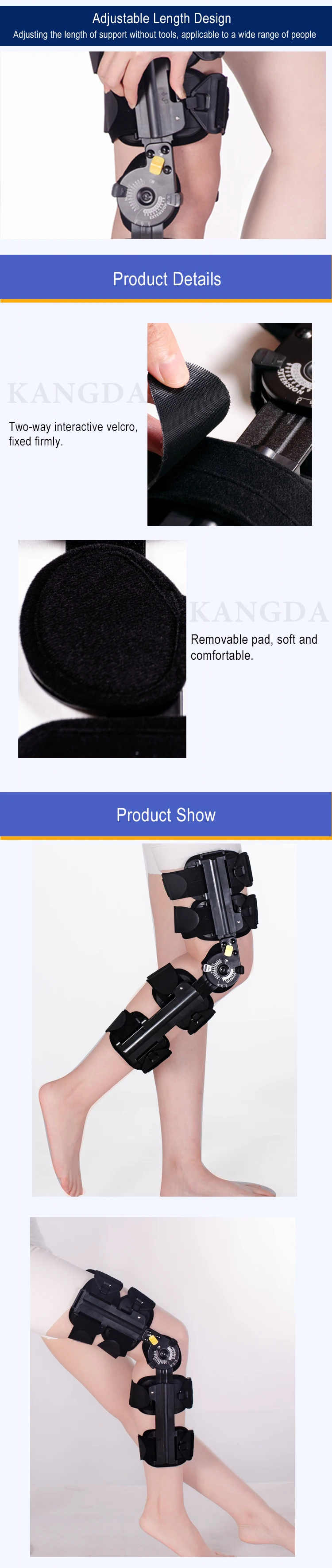 Rom Knee Brace Functional Orthopedic ROM Knee Brace Support for ...