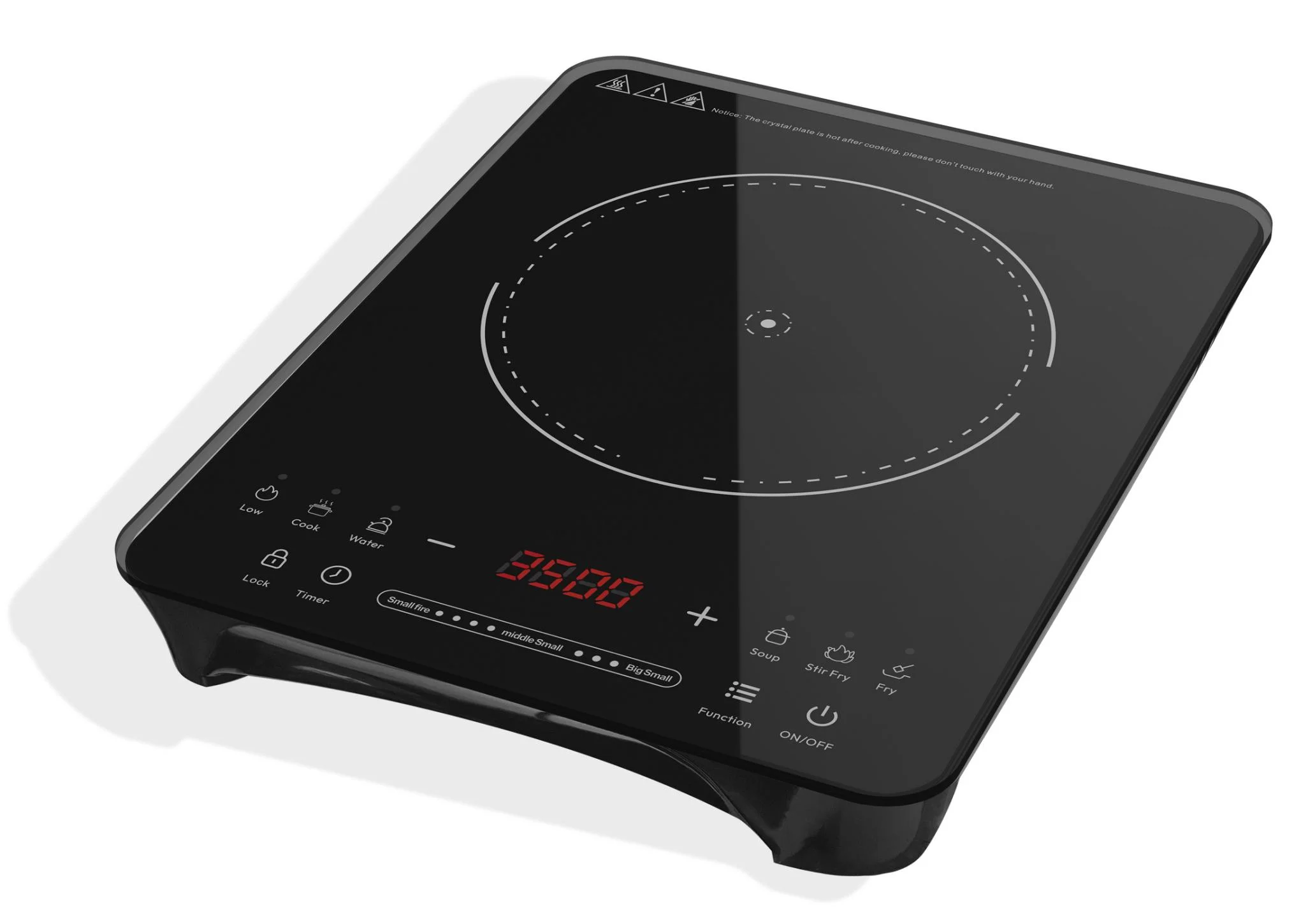 220v 4000w Touch Sensor Control Double Induction Cooker 2 Induction Hob ...