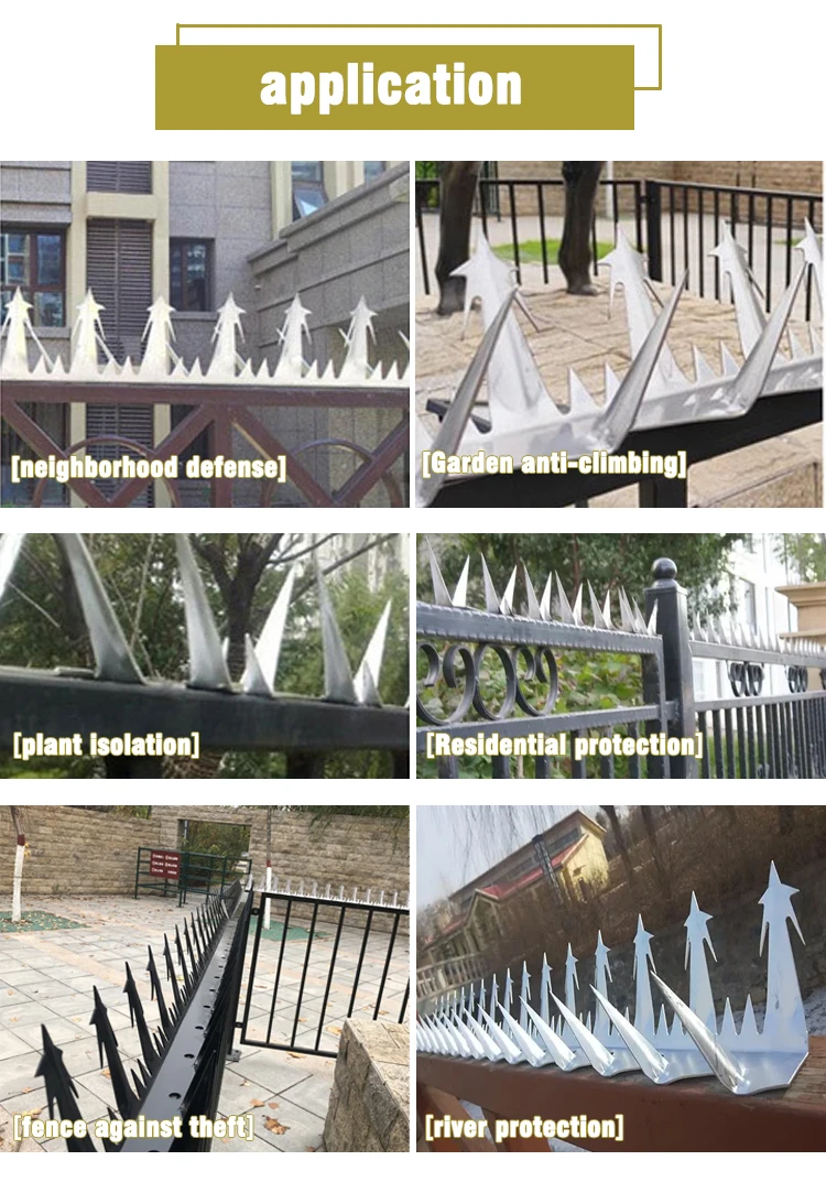 Enhanced Wall Security with Barbed Wire Wall Spikes Steel Wire for ...