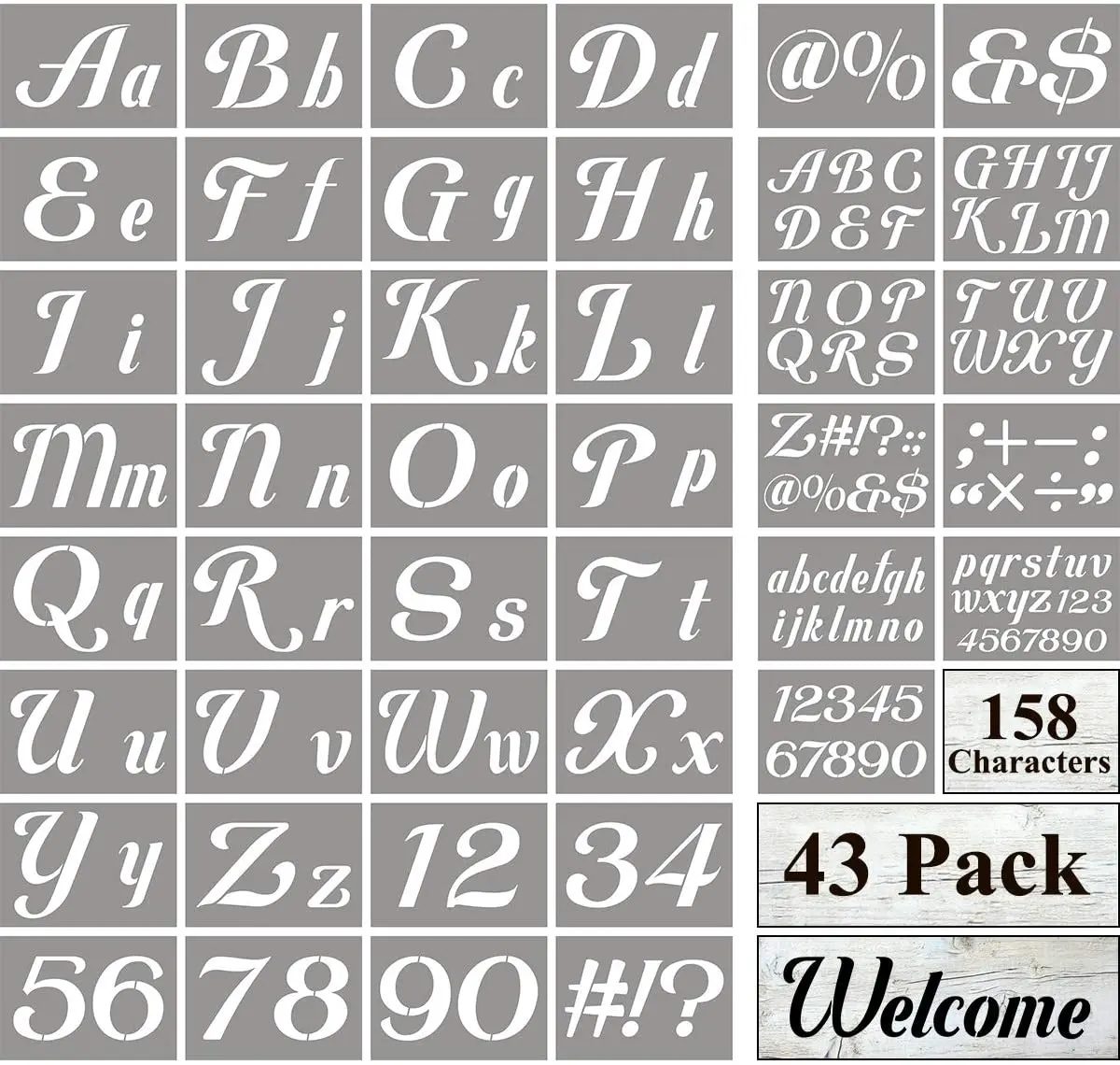 Cursive Letter A Stencil