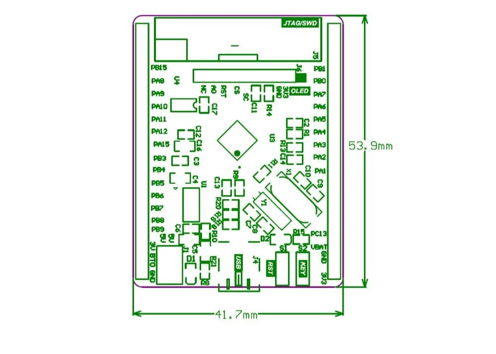 Stm32f103c8t6 Stm32f103 Stm32f1 Stm32 System Board Learning Board