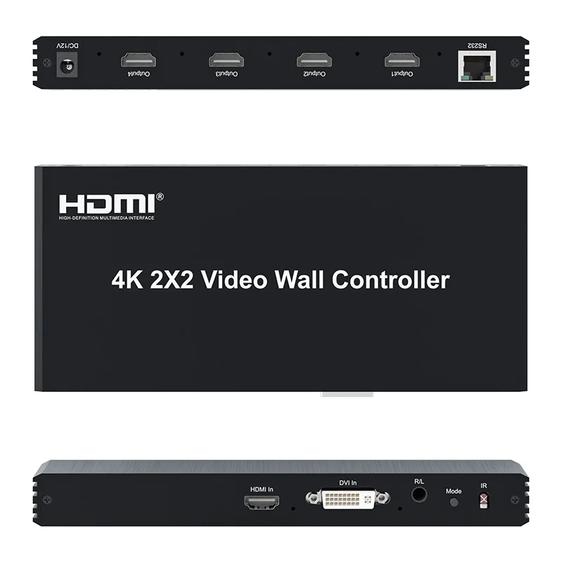 4k Hdmi Video Wall Controller 2x2 Video Wall Processor - Buy High ...