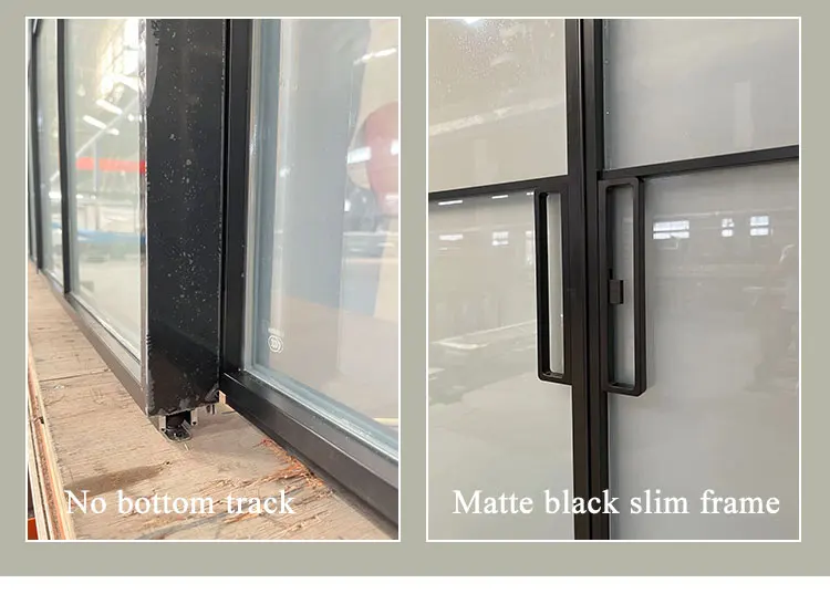 Hdsafe Automatic Glass Sliding Door With Extremely Narrow Aluminium ...